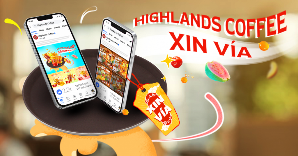 Highlands Xin Vía - Khi thương hiệu “đu trend” cùng Trendvertising